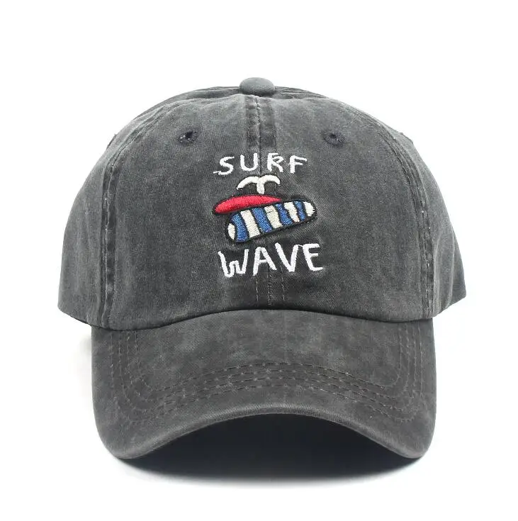 2018 New Embroidery Surfboard Baseball Cap Summer surfing unisex beach ...