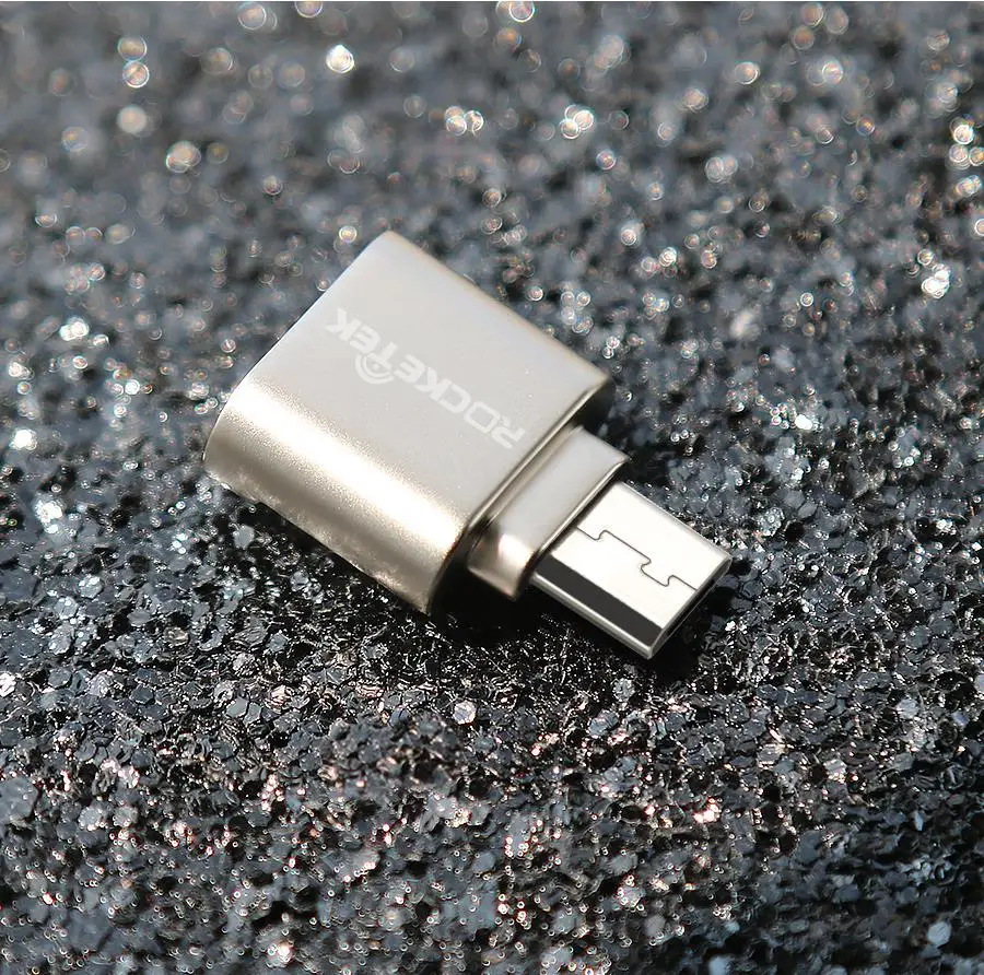 Rocketek micro usb 2,0 type c otg телефон мини-считыватель карт памяти адаптер алюминиевый ...