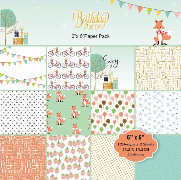 Fox Scrapbook Paper