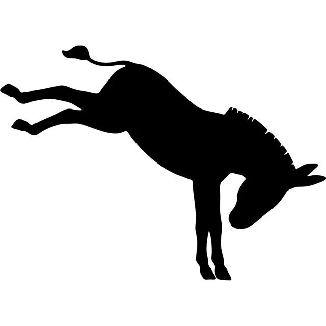 Kicking Donkey Silhouette