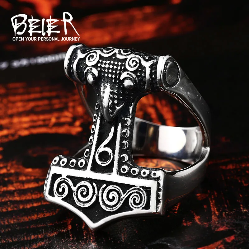 Beier Stainless Steel Norse Viking Nordic Myth thor hammer High Quality ...