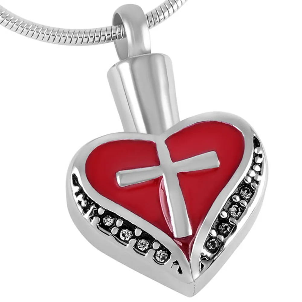 IJD8098 Shiny Rhinestone&Crystal Faith Heart Shape Stainless Steel ...