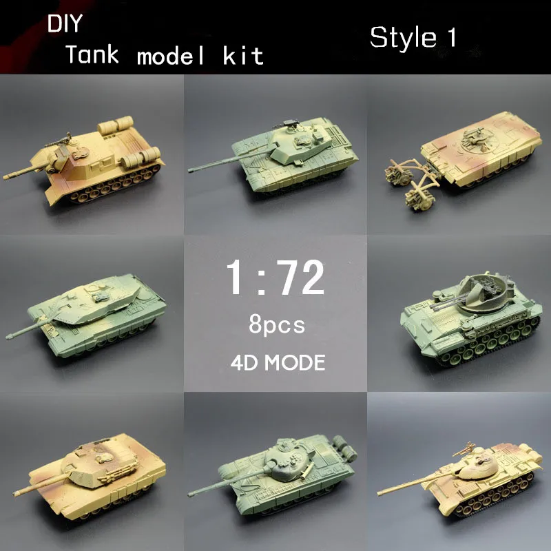Aliexpress.com : Buy 8pcs/lot World War II Model Tanks 2style 1:72 ...