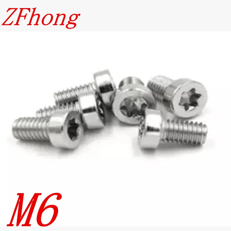 100pcs/lot DIN912 m6*12/16/20/25/30 Cap Screws Torx Socket Head Small ...