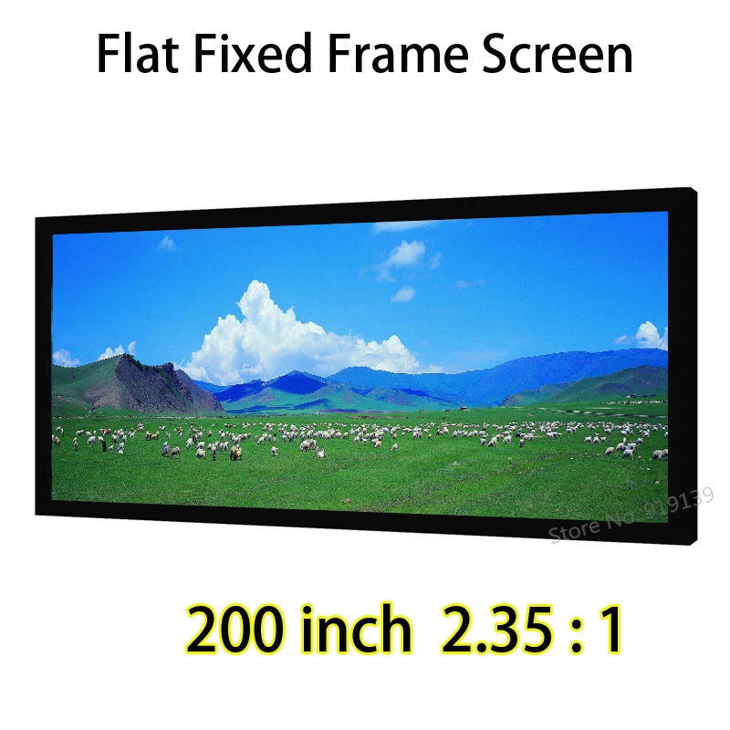 Hd Screen 200-inch 2.35:1 Flat Fixed Frame Diy Projection Screens ...