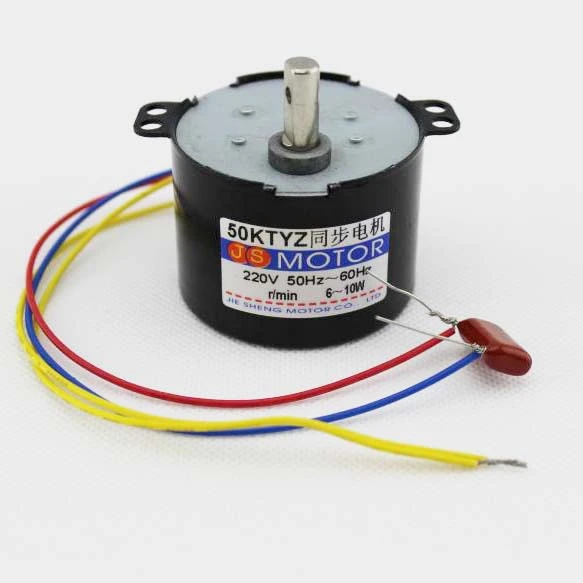 50KTYZ AC 220V 6~10W 20RPM 50-60HZ 20R/MIN Permanent Magnet Synchronous Gear Motor 50KTYZ Type ...