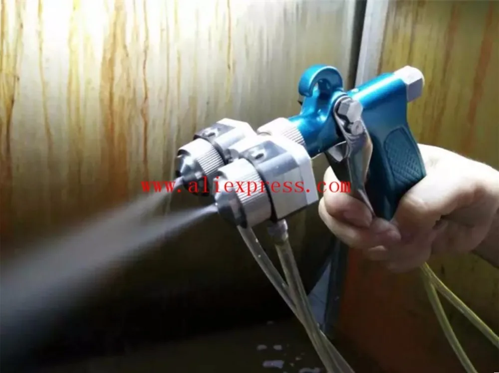 Chrome Silvering Spray Gun Two Head Dual Nozzle Spray Gun for Jewerly ...