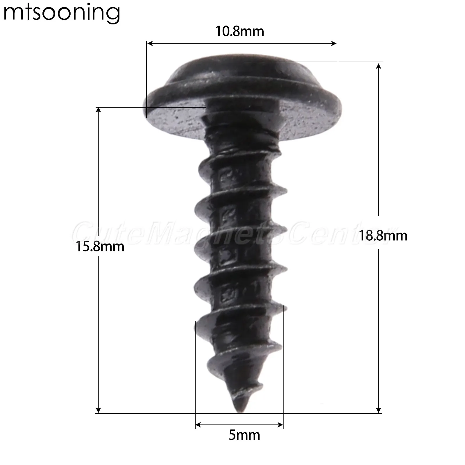 mtsooning 50pcs x Tapping Screws Bolts Car Clips and Fastener Tapping ...