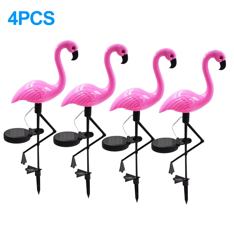 Solar Powered Pink Flamingo Lights - ShopHomy
