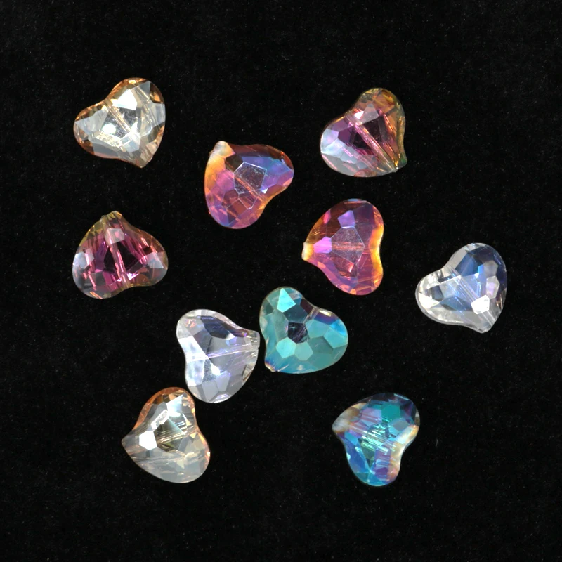 Crystal Heart Beads For Jewelry Making Wholesale 20pcs/lot 19*16mm ...