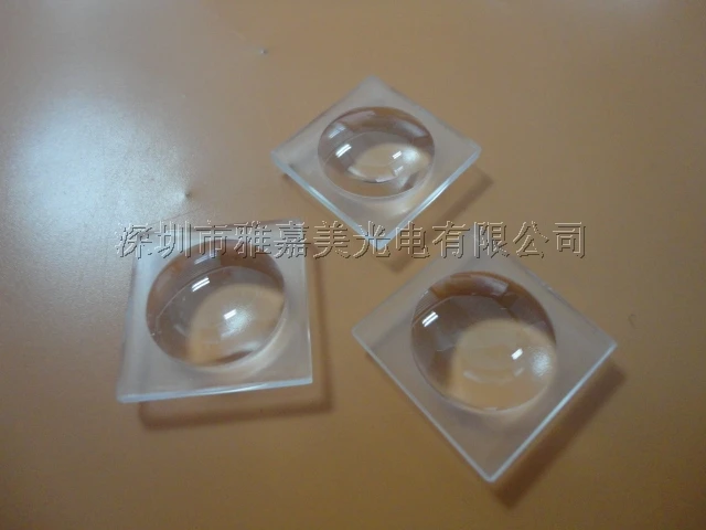 Power Led Optical Lens Square 18mm Double Convex Lens,1w 3w 5w Plastic ...