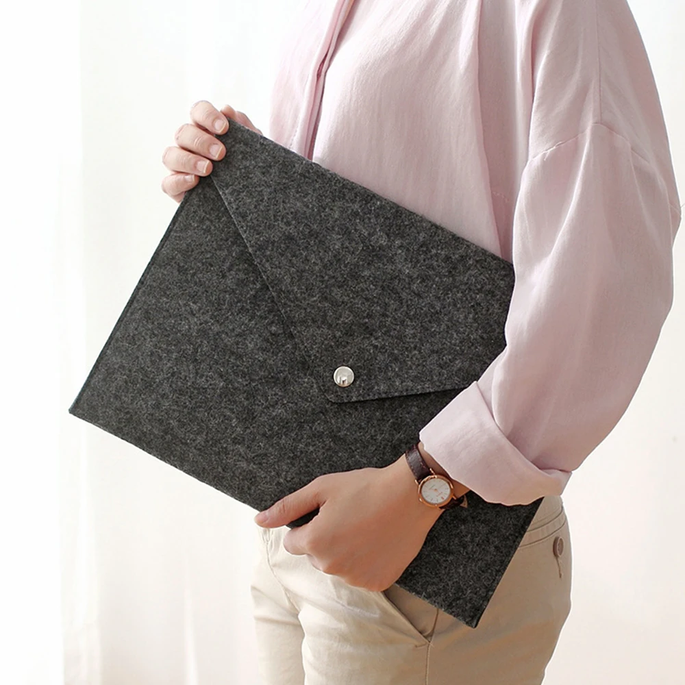 Simplified Felt File Cover Stoarage Bags A4 Capacity Document Bag Simplified Felt File Cover Stoarage Bags A4 Capacity Document Bag