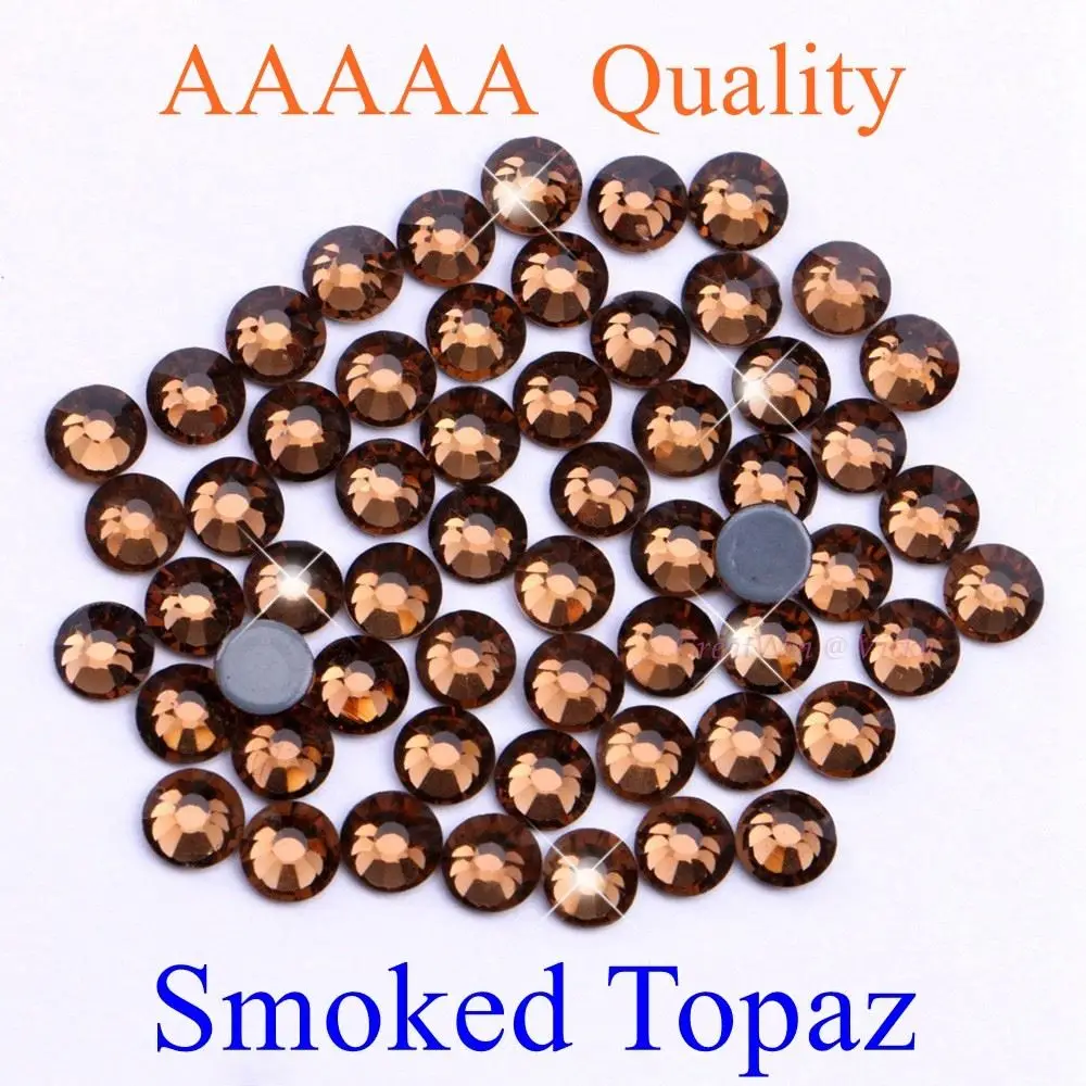 Top Quality! Smoked Topaz Hotfix Rhinestones SS6 SS10 SS16 SS20 ...