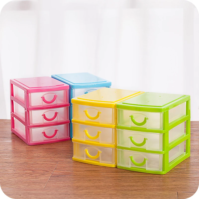 Durable Plastic Desktop Drawer Sundries Storage Box Small Objects