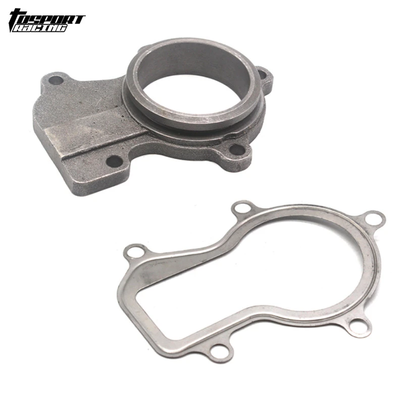2.5" 63mm V band Downpipe Turbo Flange + Gasket For Cummins Holset WH1C ...