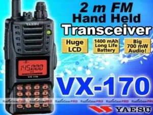 Yaesu VX 170 VHF 136 174 Mhz Portable Ham radio VX170|radio c|radio ...