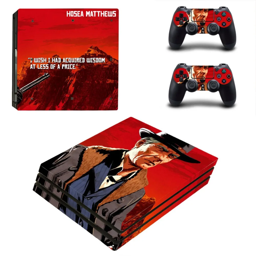 Red Dead Redemption 2 Skin Sticker for PS4 Pro Vinyl Decal ...