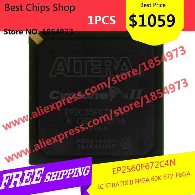 Free Shipping 1PCS=$1059 Integrated Circuit EP2S60F672C4N IC STRATIX II ...