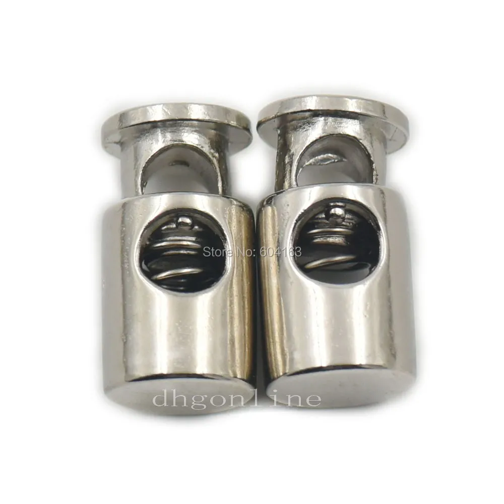 10 Pcs 19mm Barrel Cylinder Single Hole Spring Toggles Cord Locks Round Cordlocks In Diy Craft