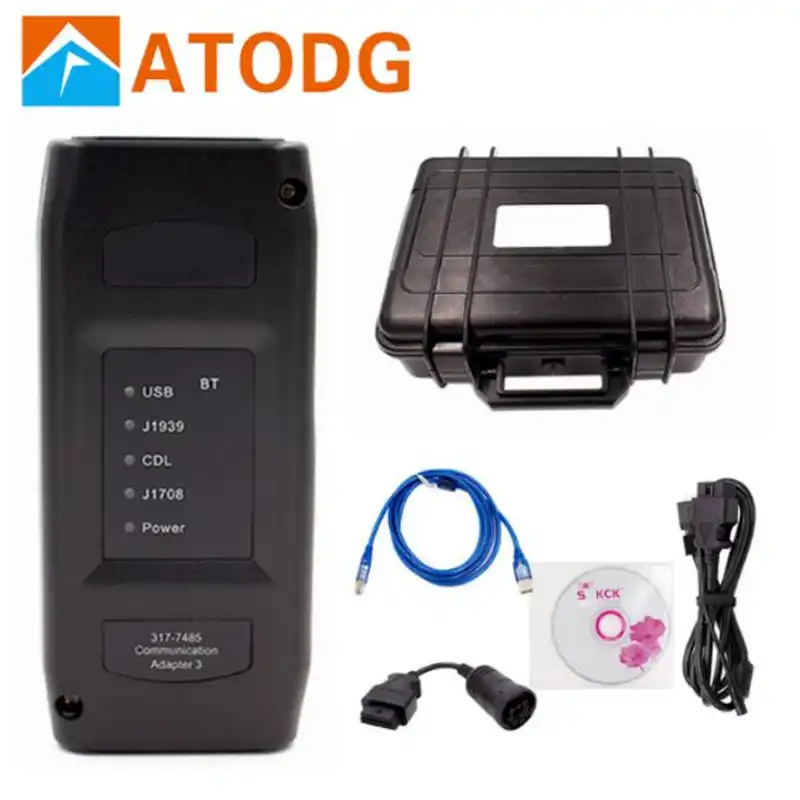 2018 Real CAT ET3 Adapter III 317 7485 2015a CAT truck diagnostic tool ...