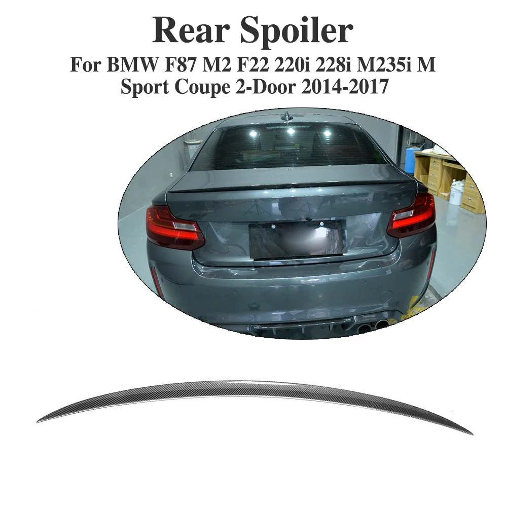 Carbon Fiber Rear Trunk Boot Lip Spoiler For Bmw 2 Series F87 M2 F22 ...