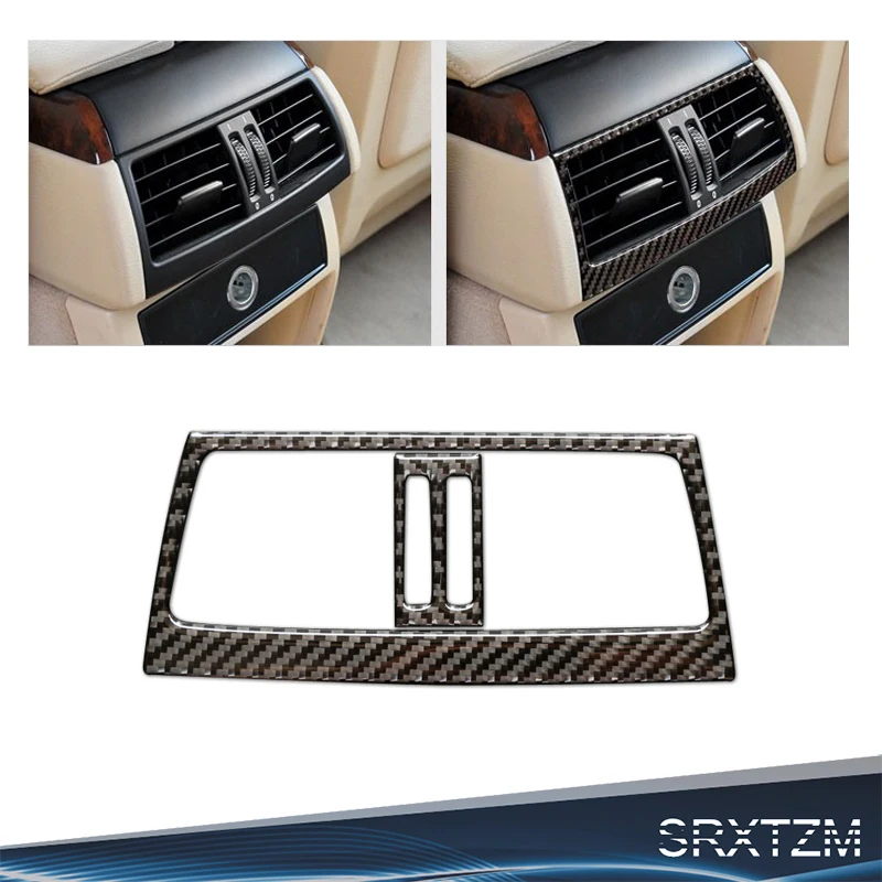 Carbon-Fiber-Car-Rear-Air-Conditioning-Outlet-Frame-Decor-Back-AC-Vents ...