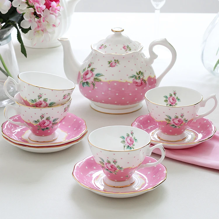 Bone China European Ceramic Coffee Set Tea Set British Afternoon Coffee ...
