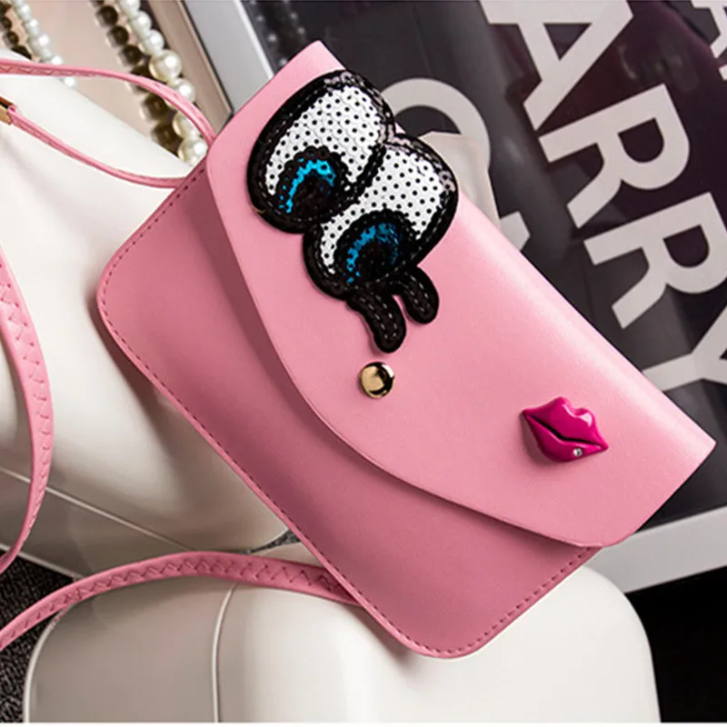 Korean Pu Leather Crossbody Bag Waterproof Women Messenger Bags Casual