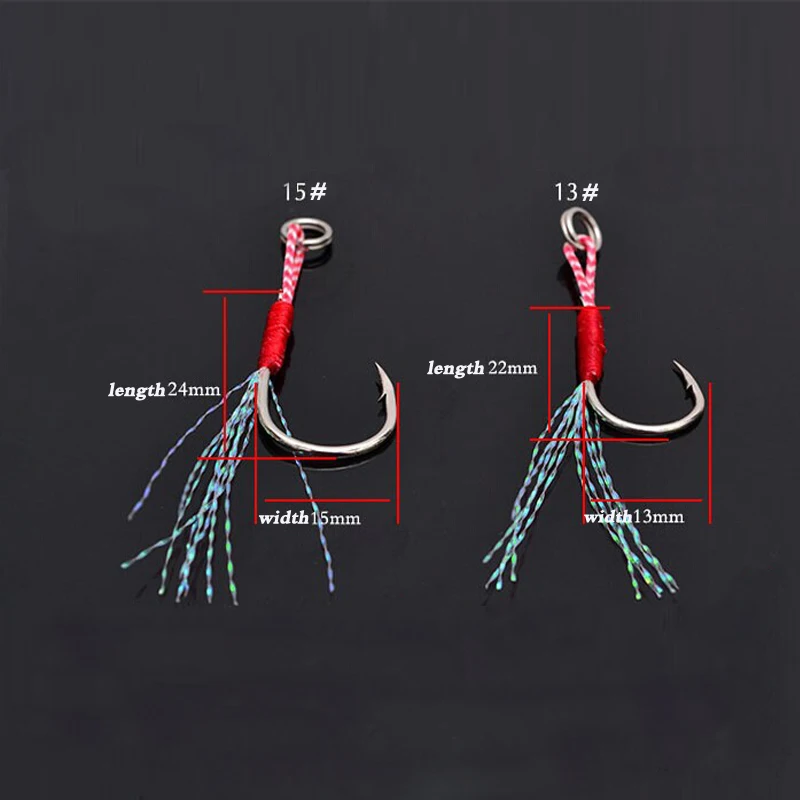 20pcs assist Fishing Hooks for your jigs. - Easy Fishing Tackle