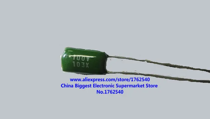 thin film capacitor MYLAR CAP Polyester capacitor 100V 103J 0.01UF 10NF ...