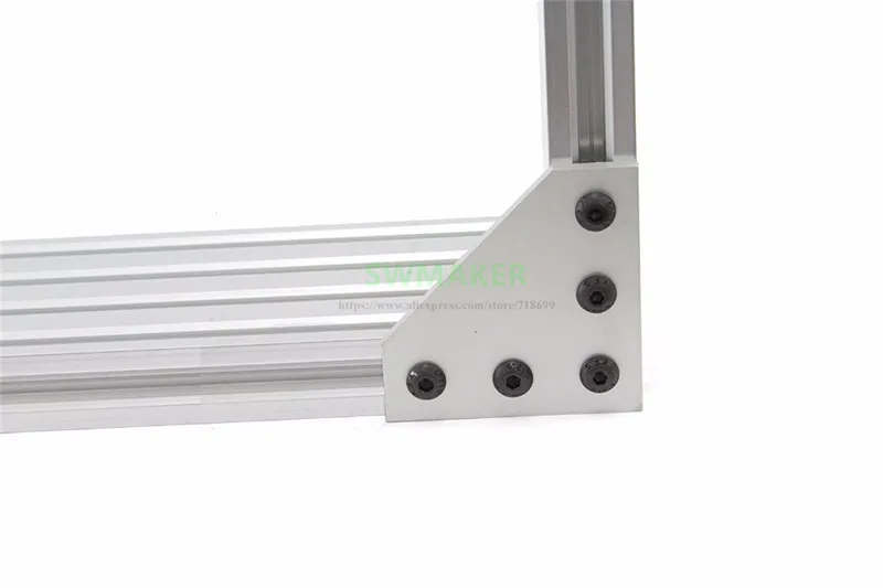 1 set T Slot L Shape 90 degree Joining Plate with M5x8 Hex Screw T nut ...