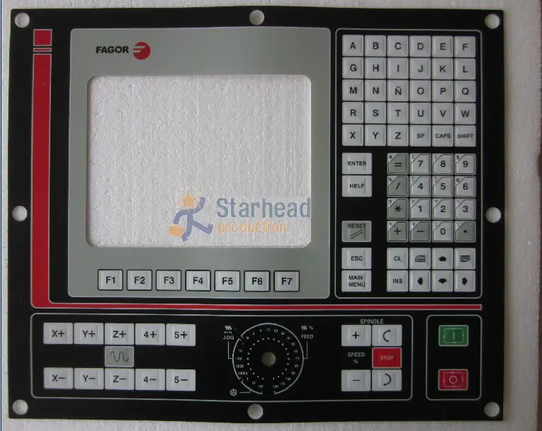Fagor 8055 8055/a 8055/b 8055/c Cnc Machine Hmi Panel Membrane Keypad ...