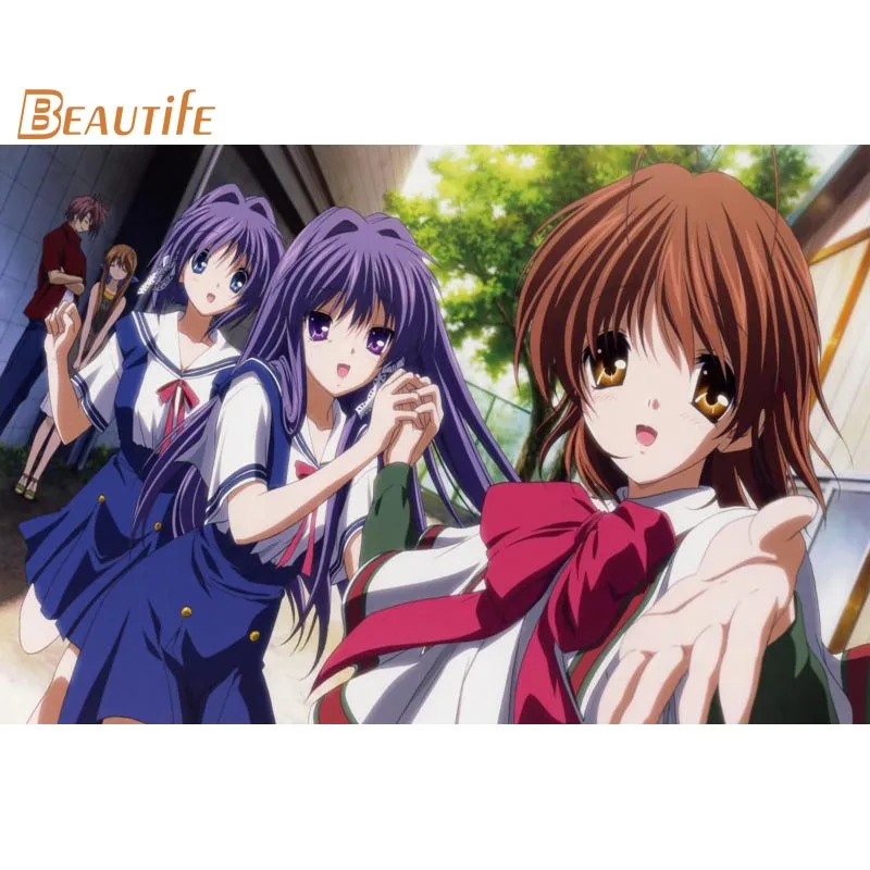 Clannad Poster High Canvas Custom Posters More Size 27x40 30x45 40x60 ...