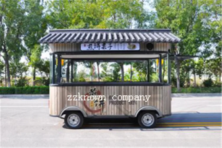 Wooden Food Cart Design