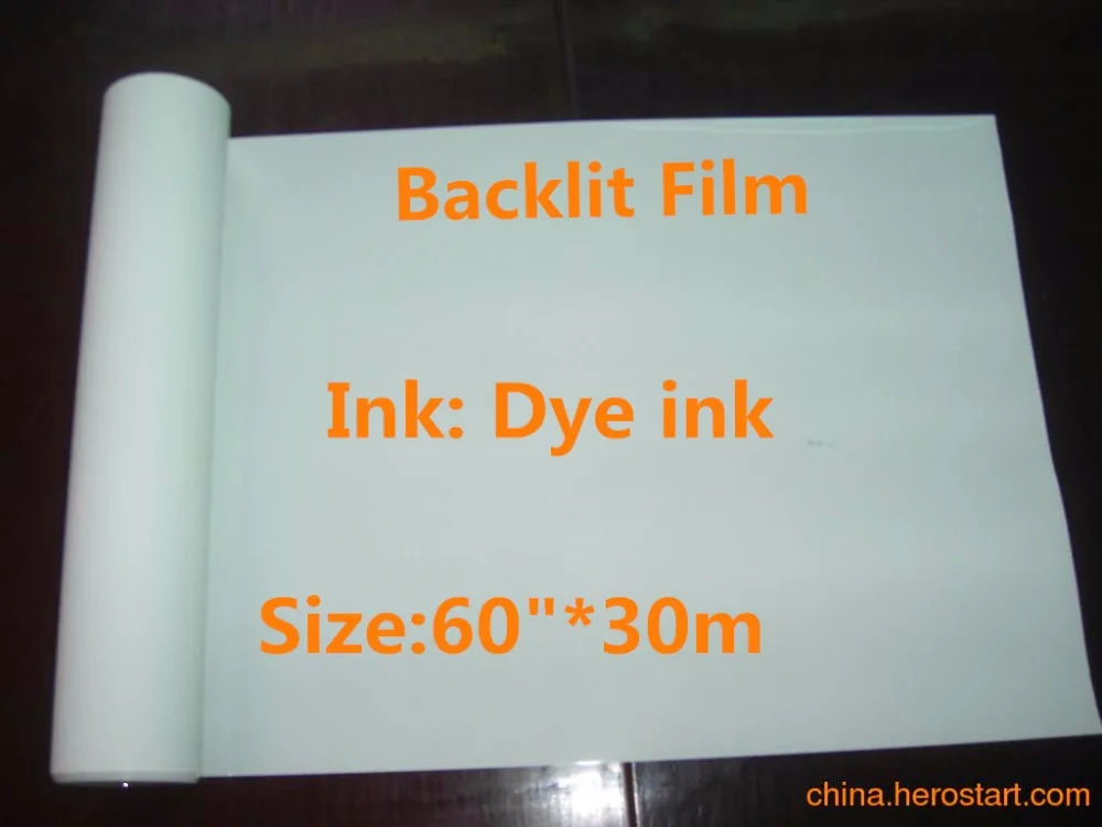 60"*30m backlit film pet for advertisement, led light box backlit film ...