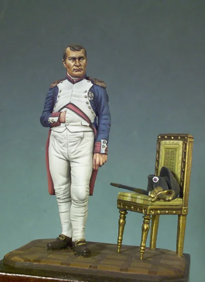Unpainted Kit 1/32 54mm Napoleon In The Dule Li Garden 54mm Historical ...