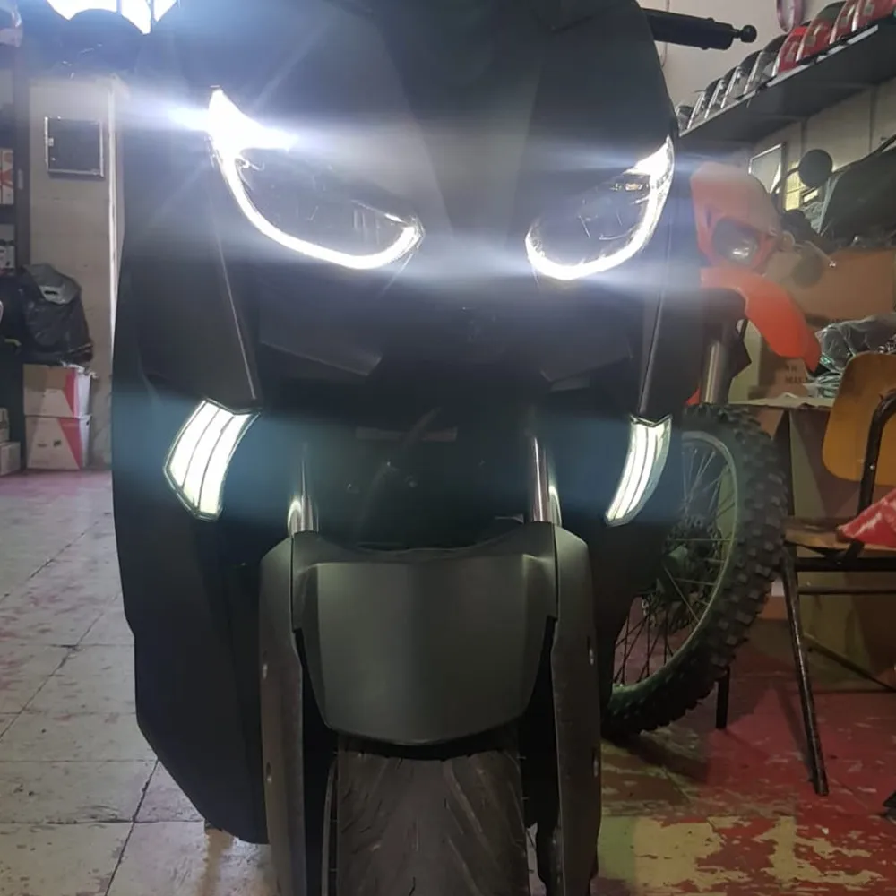 Modified-Motorcycle-xmax-front-led-turn-signal-indicator-side-lamp ...