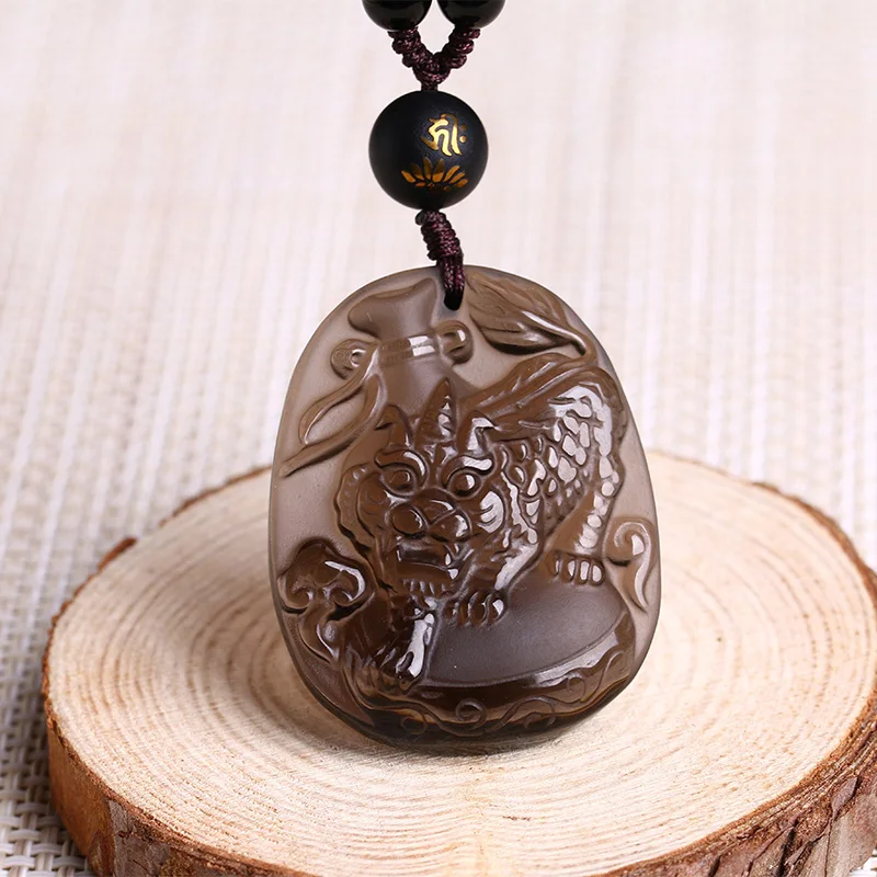 Fu Niu return obsidian pendant is a snake 2017 lucky mascot...|pendant ...