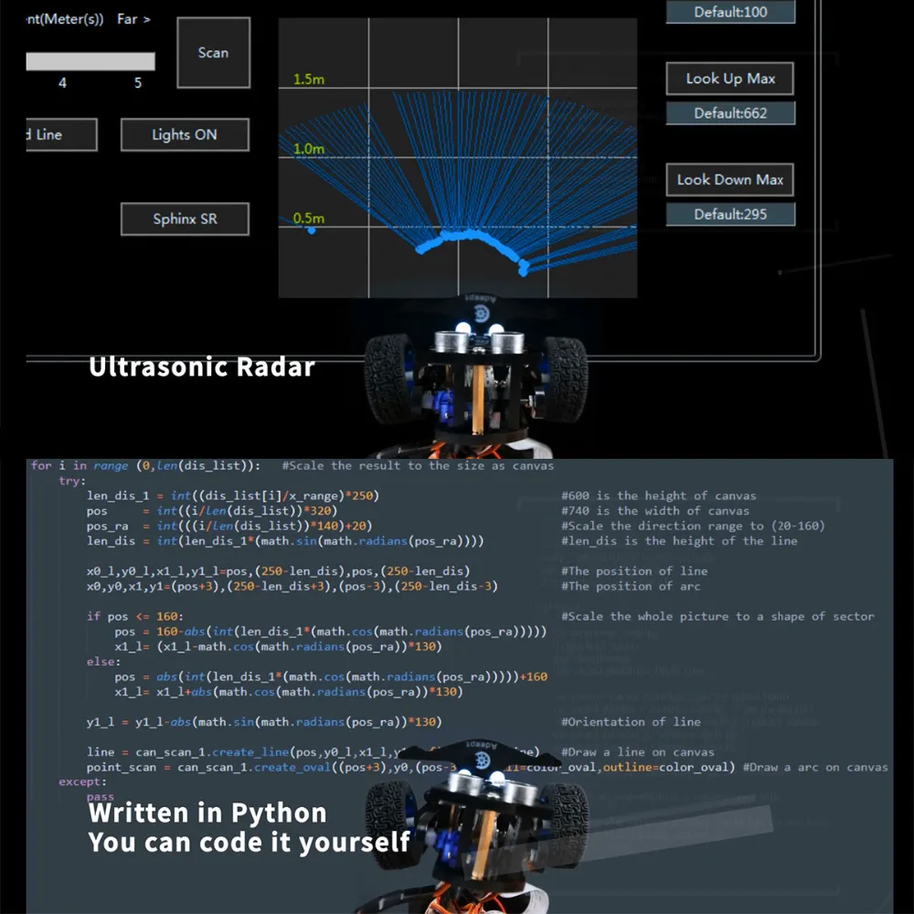 Adeept Mars Rover PiCar-B WiFi беспроводной умный робот автомобильный ...