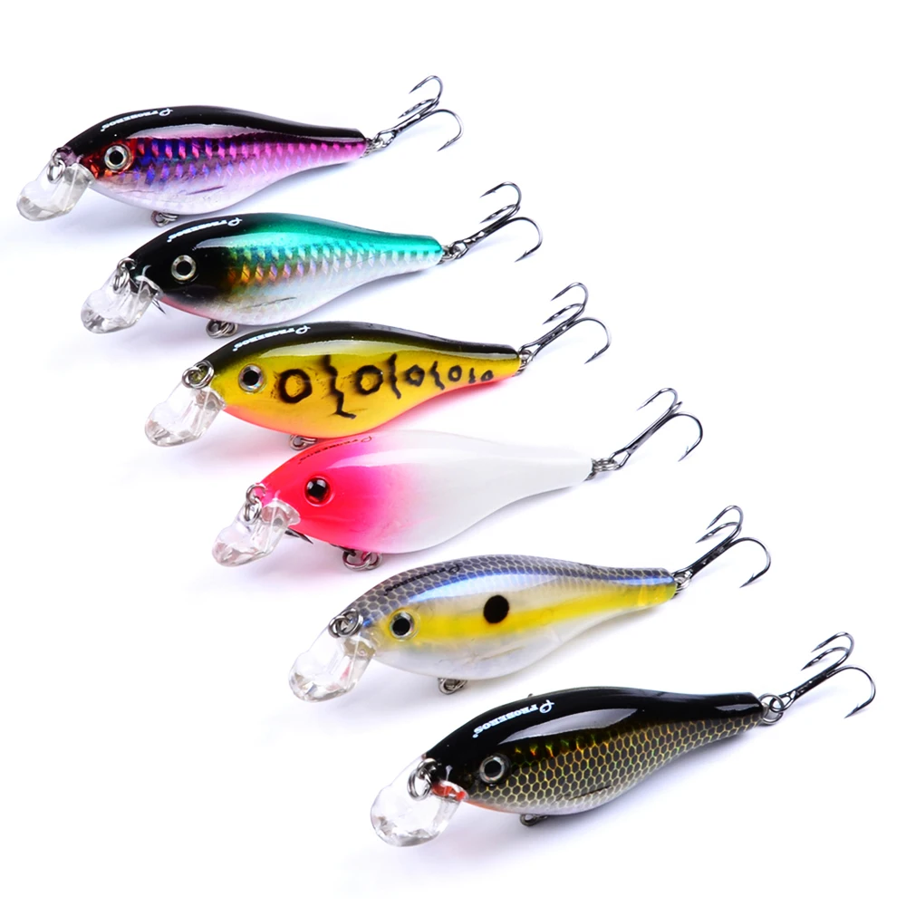 6pcs FLYBASS New Design Painting Fishing lure 3.3"/11.09g Vib Bait 6 ...