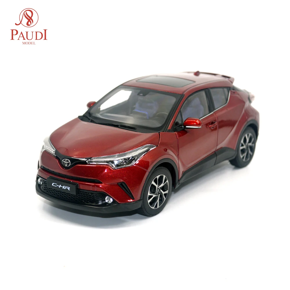 1:18 Scale Toyota C-hr Chr 2019 Red Static Simulation Diecast Miniature ...