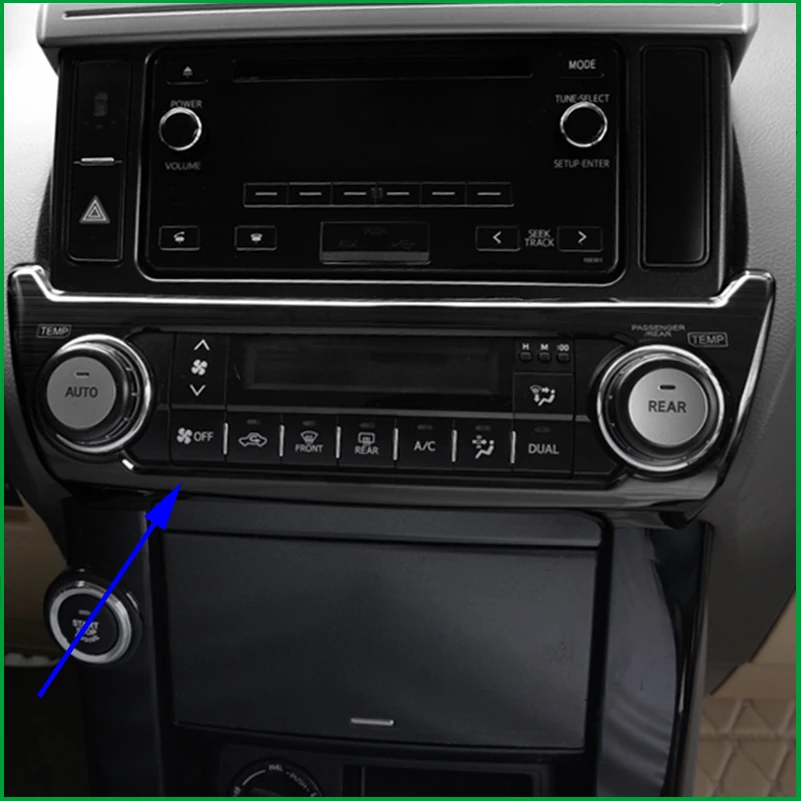Car styling FOR TOYOTA land cruiser prado 2010 2017 Interior AC AIR ...