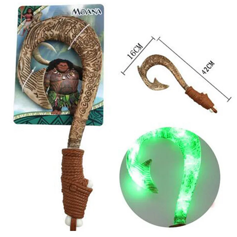 Moana Maui Hook Knife Light And Music Movie Moana Weapon Cosplay Action ...