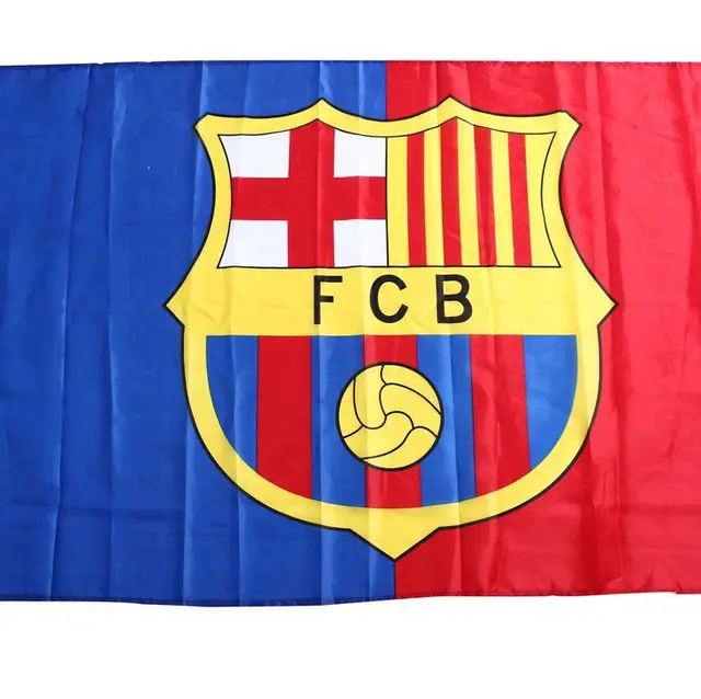 FCB 90 * 140 cm 1/pcs Football club flag 2015 new Fashion FCB Outdoor ...