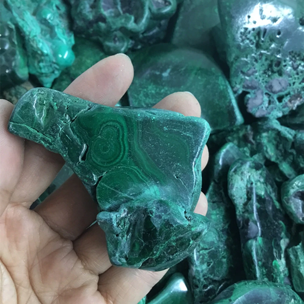 Rough Green Gemstones