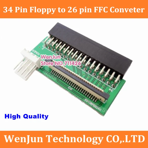 new 34 Pin Floppy Interface to 26 pin FFC FPC to PCB Converter Board ...