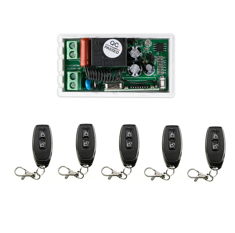 1 ch RF wireless remote control switch AC 220V 1 receiver+ 5 ...