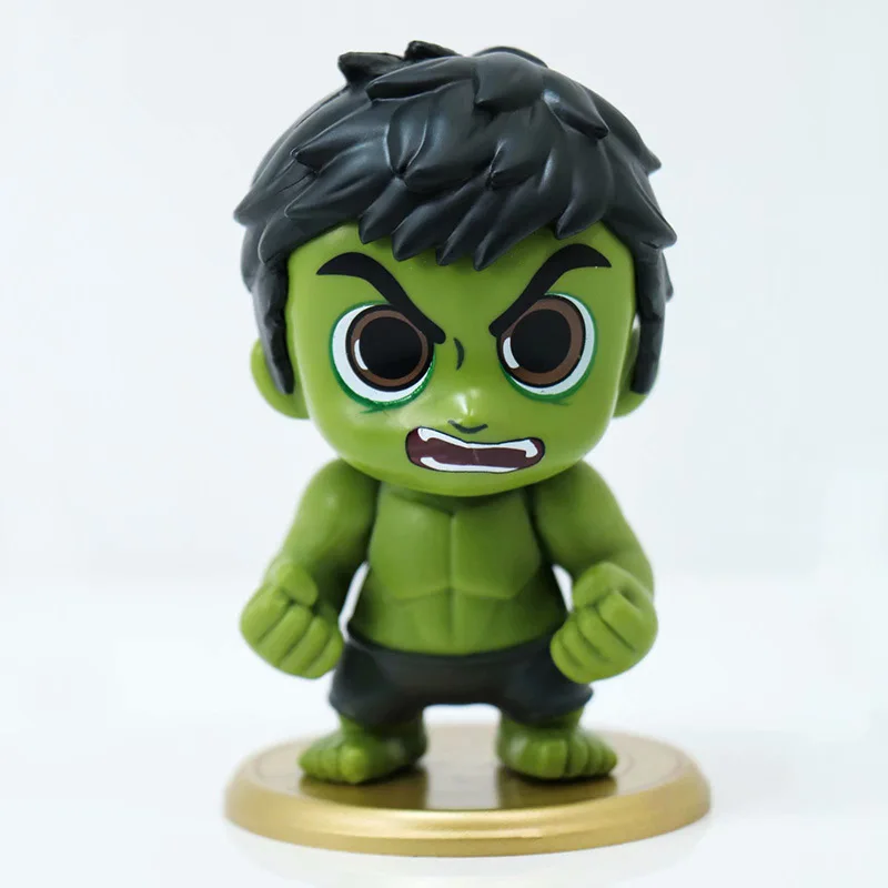 Avengers Hulk Mini Action Figure 1/10 Scale Painted Figure Bobble Head ...