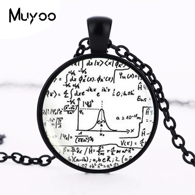 Math Equation Necklace Mathematical Formulas Jewelry Quantum Physics 