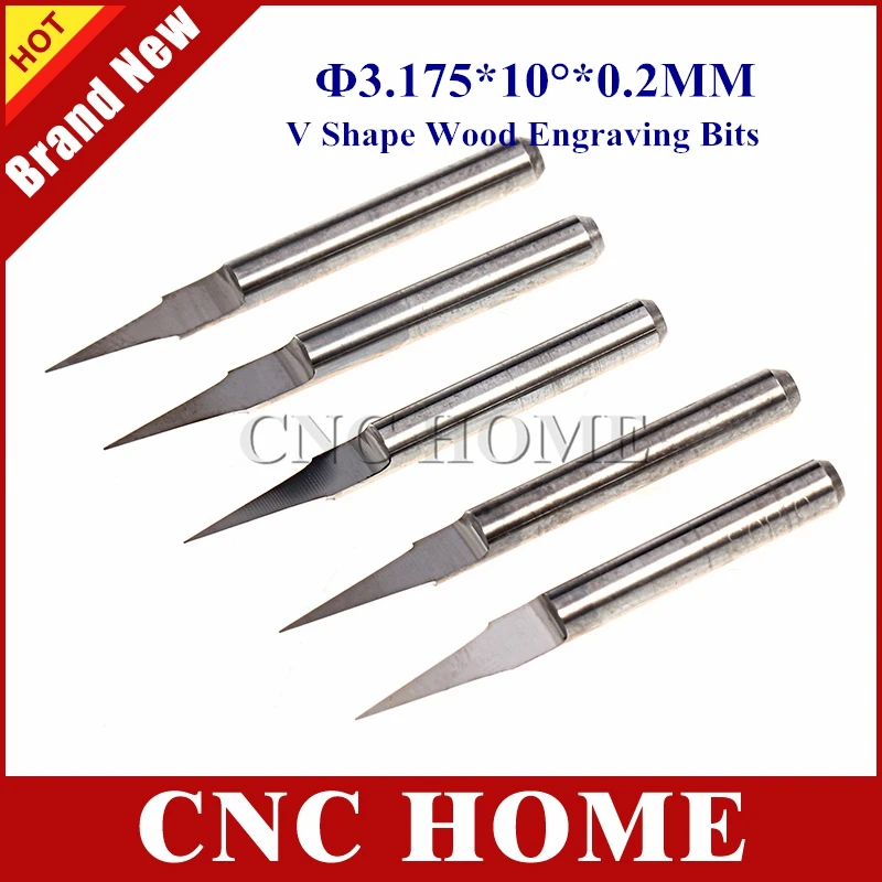 10pcs-10-Degree-0-2mm-Tip-Carbide-CNC-Bits-Flat-Bottom-Milling-Cutter-V ...